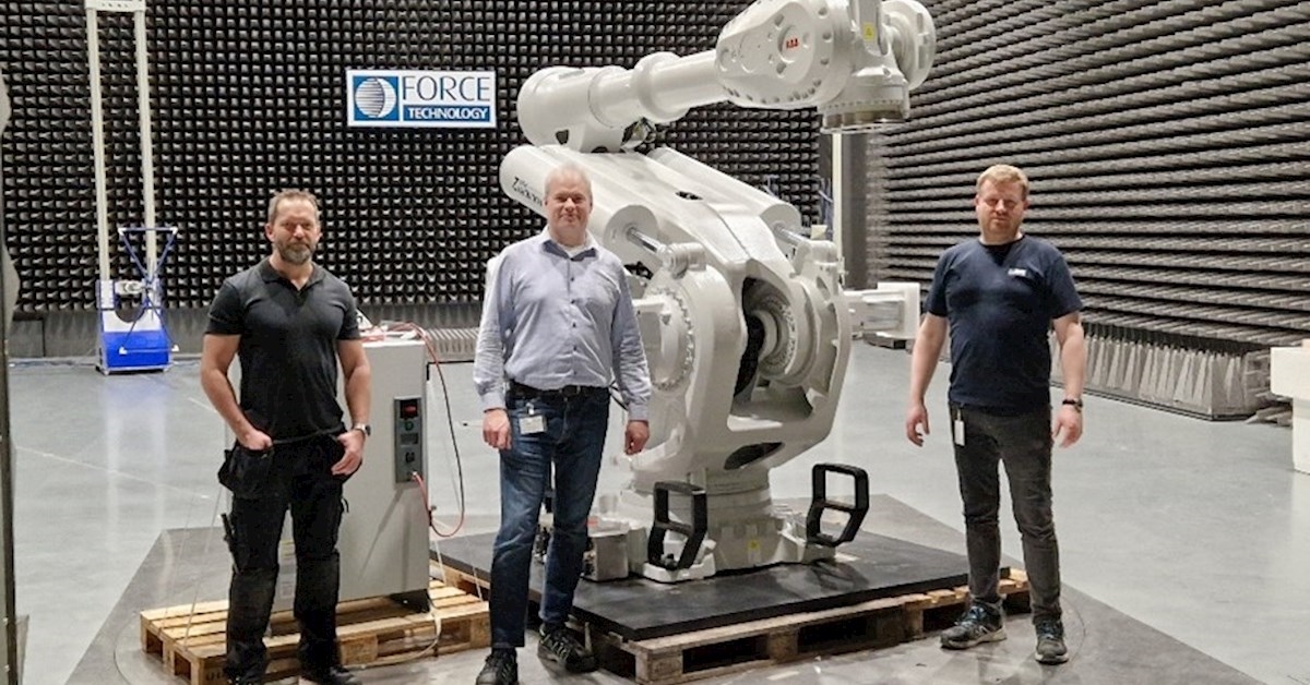 EMC compliance testing for ABB's largest robot