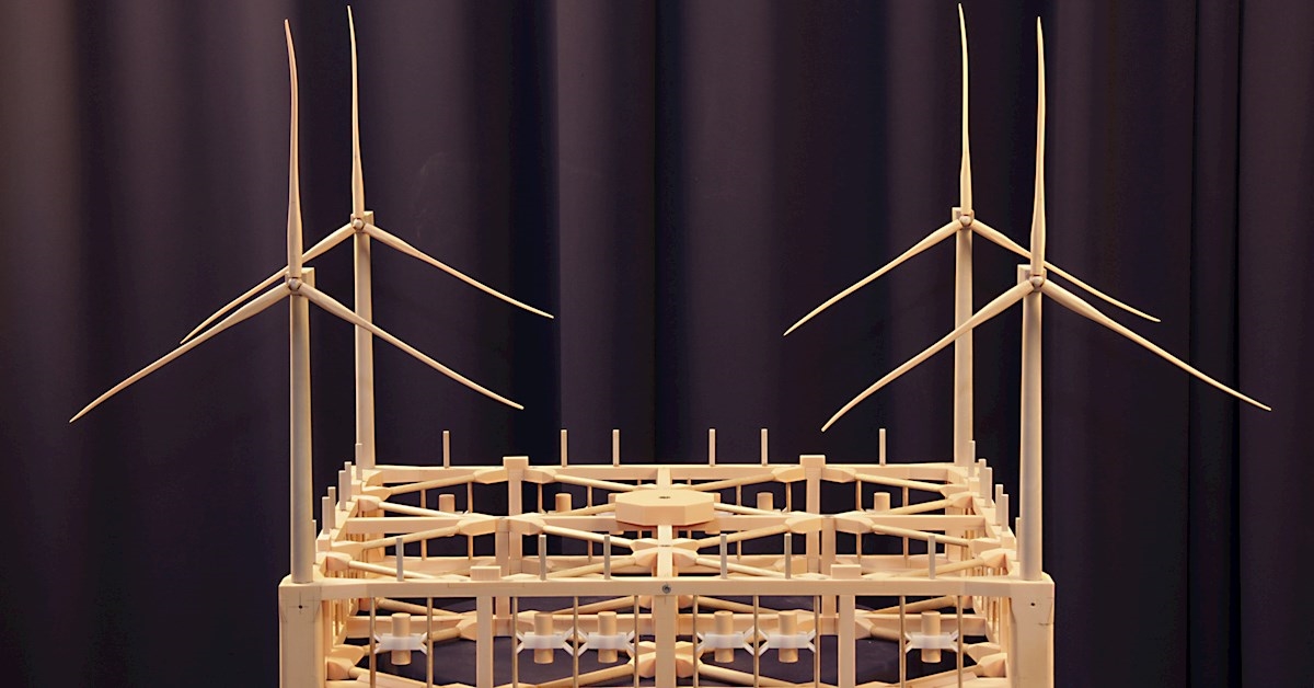 Floating wind and wave platform