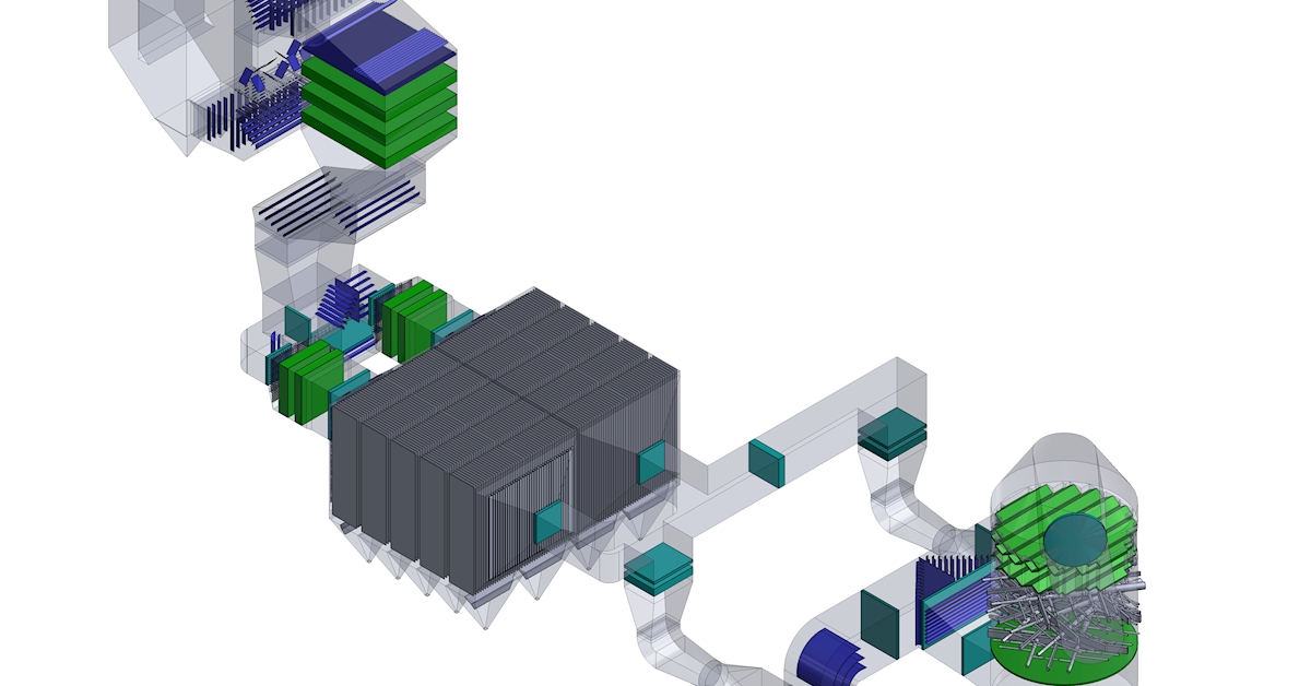 Design and validation of efficient flue gas cleaning systems using CFD